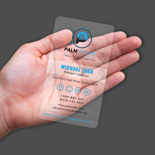 A compelling business card design for agile IT consulting firm ...