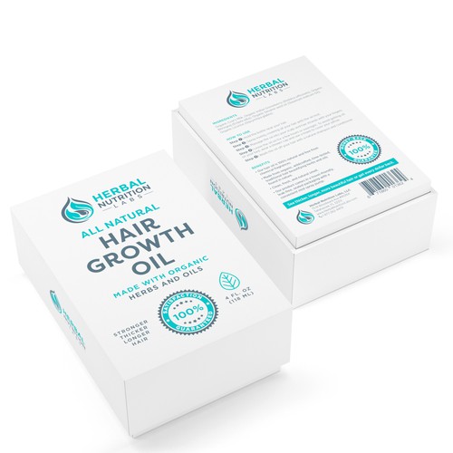 Natural, Modern and Stylish Box Design for Hair Growth Oil | Product ...