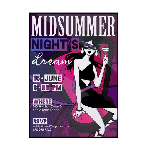 Design a Sexy Midsummer Night's Dream Party Invitation | Card or ...