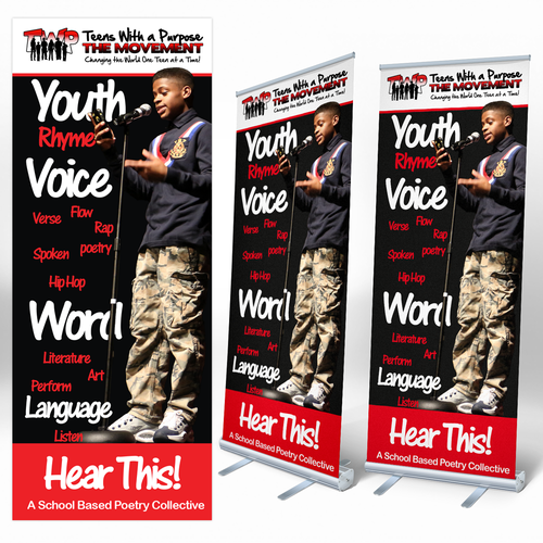Spoken Word Art Program Banners | Signage contest