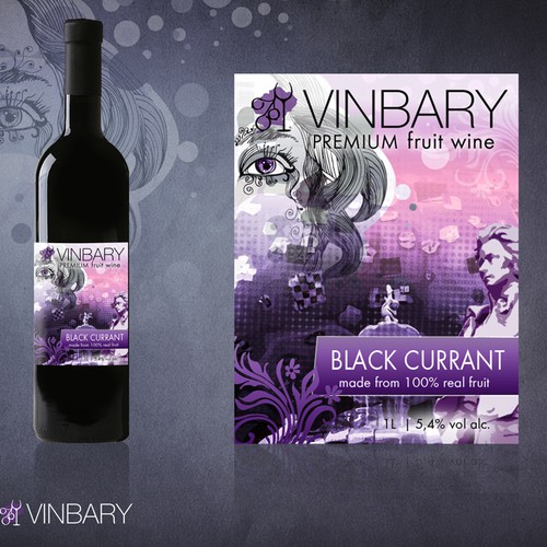 Fruit wine label design | Print or packaging design contest