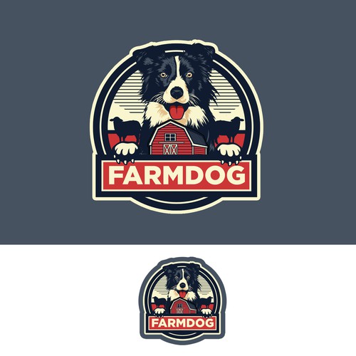 Designs | Fresh logo for podcast about hard working farm and ranch dogs ...