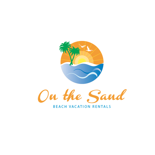 Create a modern beach logo for On-The-Sand vacation rentals | Logo ...