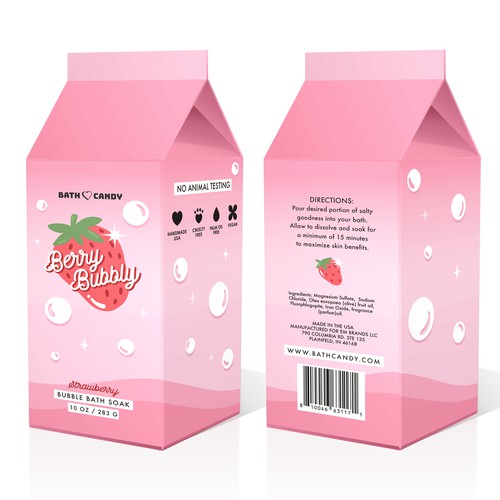 Designs | FUN Colorful Bubble Bath Milk Carton Design for Mass Retailer ...