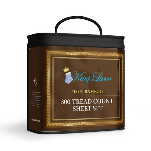 100% Bamboo Sheet Set Inserts | Product packaging contest