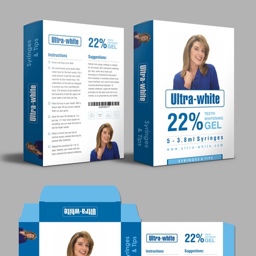 New Package design of Teeth Whitening Gel | Product packaging contest