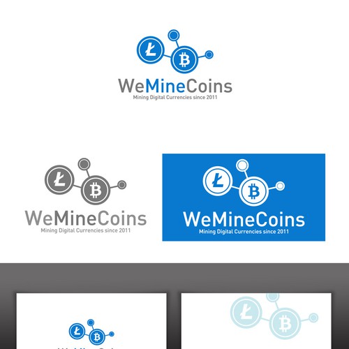 Logo for WeMineCoins. Bitcoin Mining Company. | Logo & business card ...