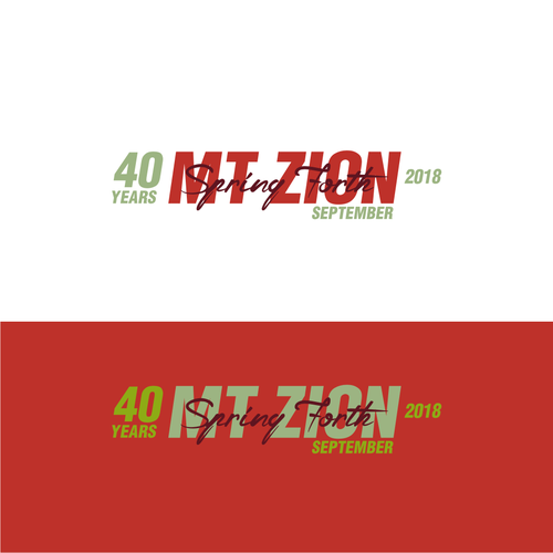 Design a Modern Stylish Logo for a Church Anniversary Celebration ...