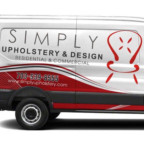 2015 Ford Transit-250 Partial Wrap for an Upholstery Shop | Car, truck ...