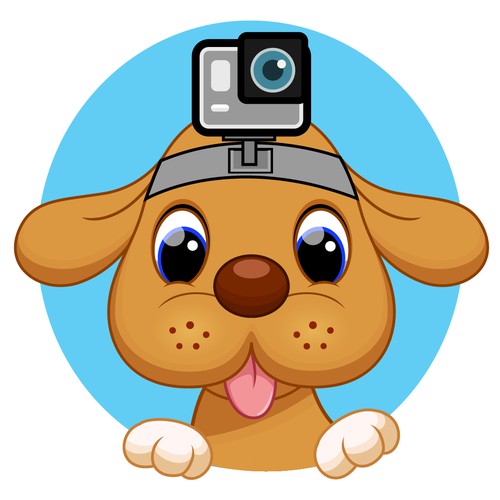 Create a Doggy with GoPro strapped to his head emoji/cartoon. | Figuren ...