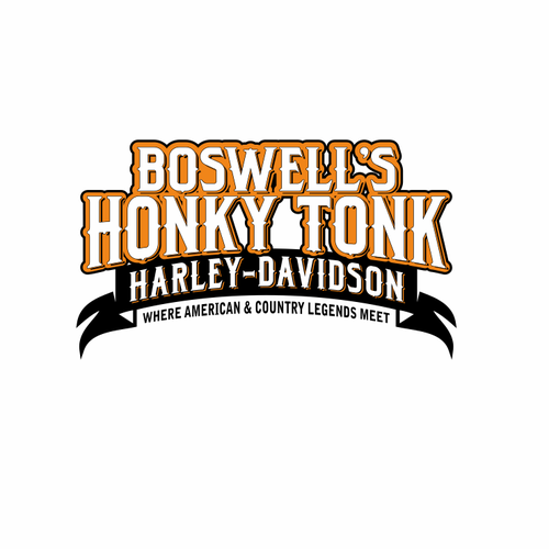 Honky Tonk Harley-Davidson with Neon Flair! | Logo design contest