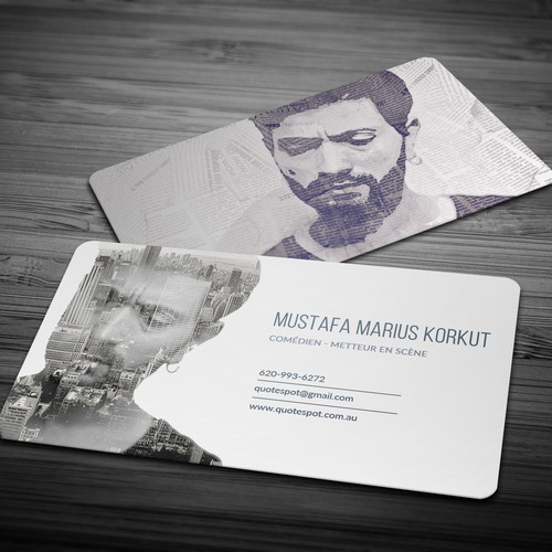 Actor Director business card: help next jason bourne to find his ...