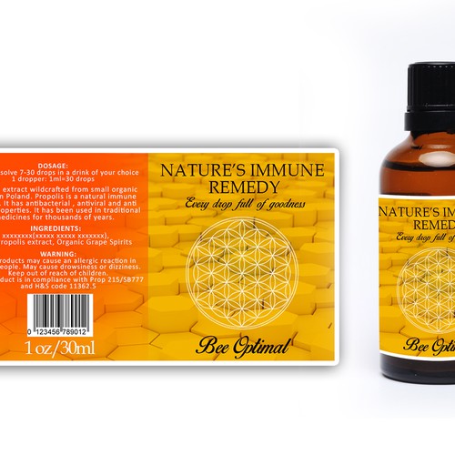 tincture label | Product label contest