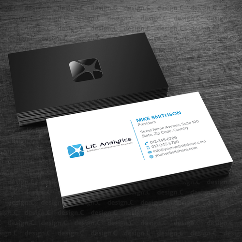 Artificial Intelligence business card | Business card contest