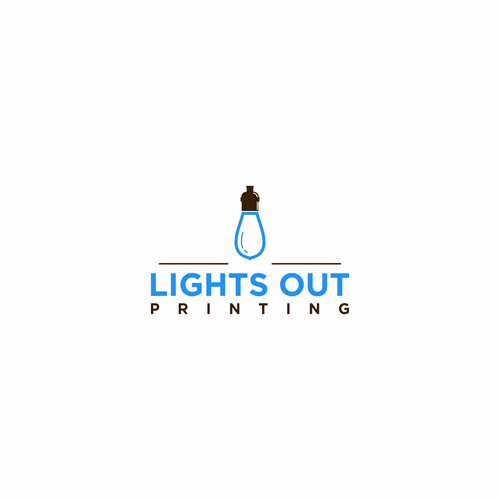 Design a cool logo for Lights Out Printing! | Logo design contest