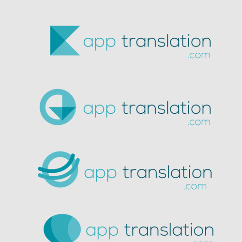 Flat, geometric logo for app translation website | Icon or button contest