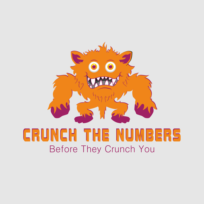 Create a cool number crunching monster for Crunch the Numbers | Logo ...