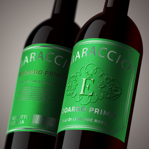 New label for Edoardo Primo wines | Product label contest