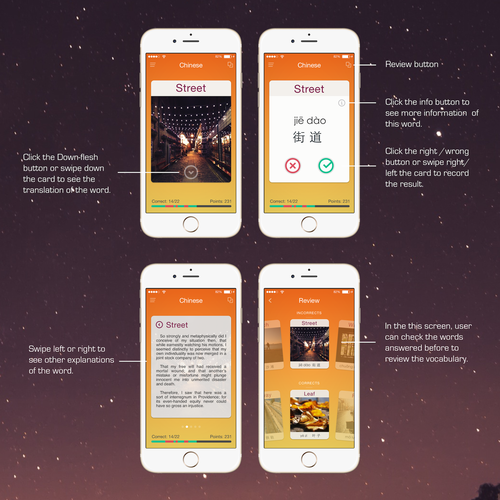 App Design for Language Learning App | App design contest