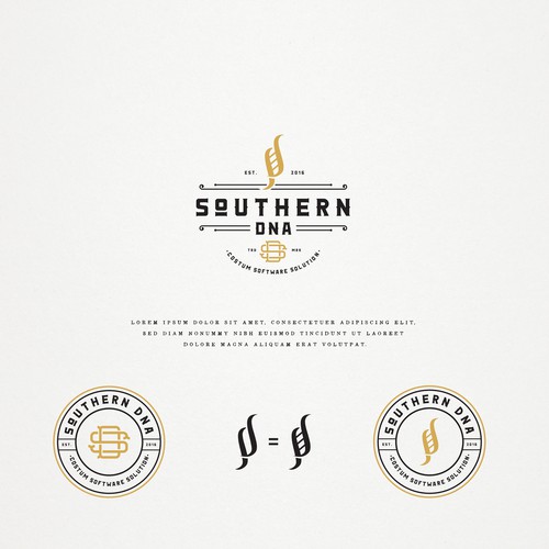 Design a vintage Southern inspired logo for Southern DNA. | Logo design ...