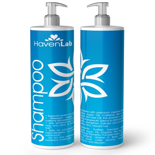New 100% natural shampoo and conditioner needs colourful packaging ...