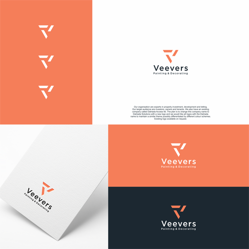 Designs | Veevers Painting and decorating, incorporating VPD into logo ...