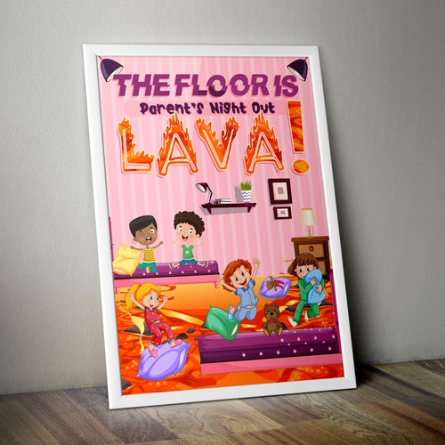 Cartoon Lava Monster Poster | Poster contest
