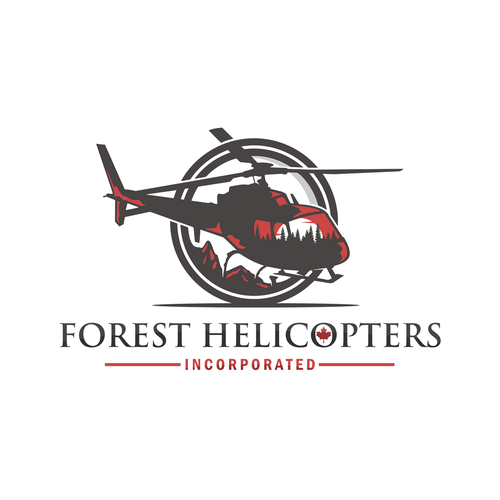 Helicopter company logo for Forest Helicopters Inc. | Logo design contest