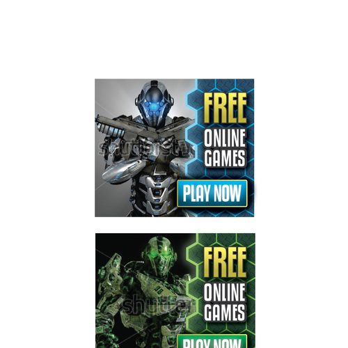 Advertising banners for an online games portal | Banner ad contest