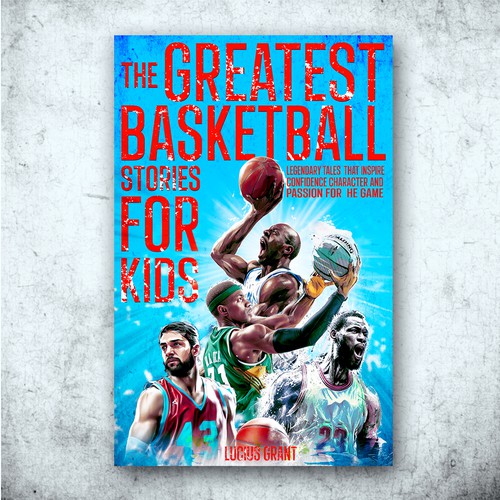 Designs | Basketball Stories for Kids book cover design | Book cover ...