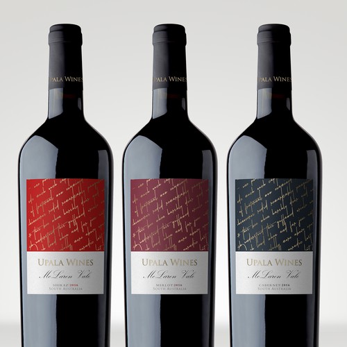 Australian Wine Label Range Design - Upala Wine | Product label contest
