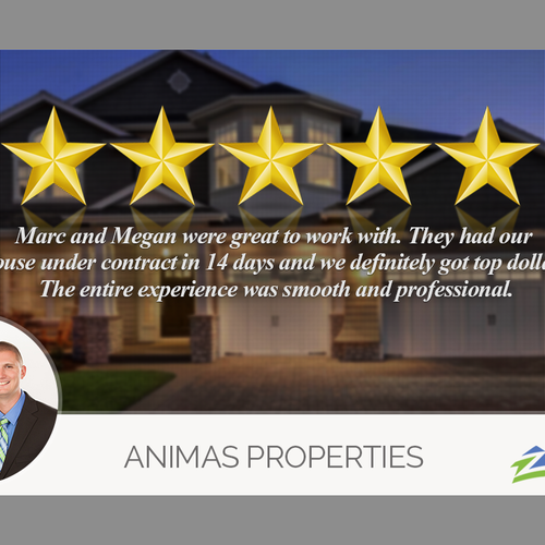 Create A Zillow 5 Star Agent Banner Ad For Facebook Retargeting ...