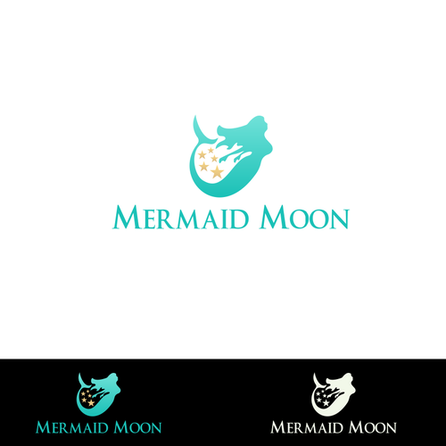 Create a beautiful bold colorful mermaid logo for our beauty line ...