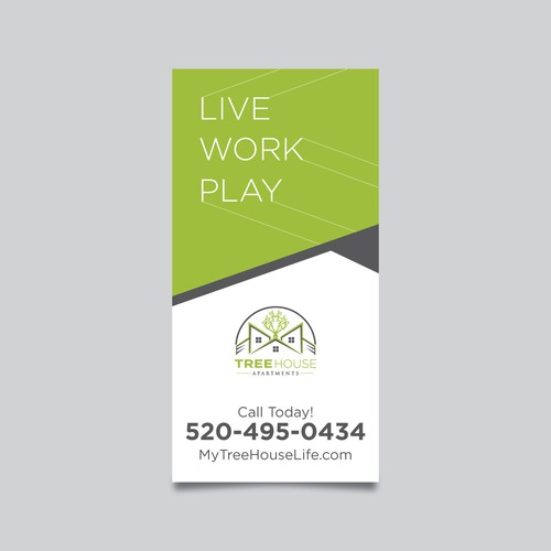 Designs | Treehouse Apartments Banner | Signage contest
