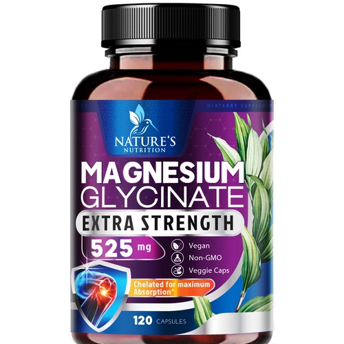 Designs | Natural Magnesium Glycinate Design needed for Nature's ...