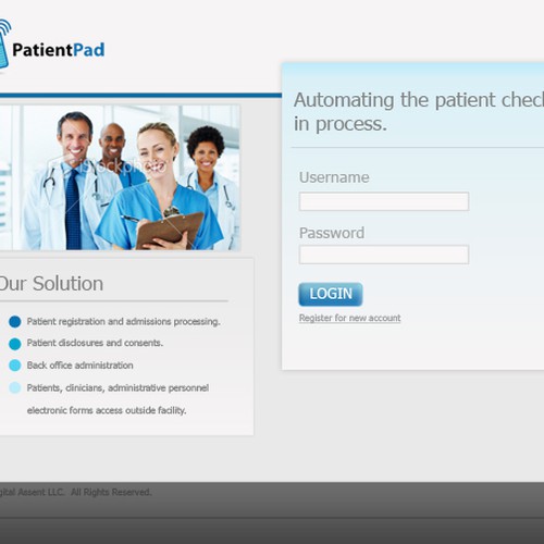 WEBSITE for new ELECTRONIC MEDICAL RECORDS (EMR) solution | Web page ...