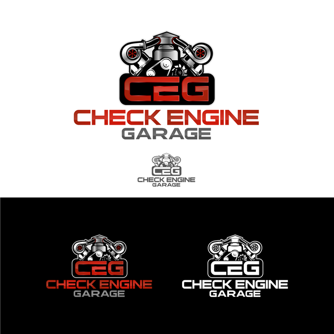 Check Engine Garage logo design for sport racing cars | Logo design contest