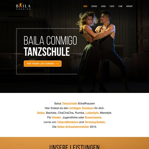 Designs | Create a creative website for a danceschool | Web page design ...