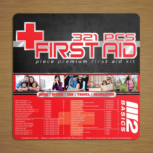 Design a Label for a Premium First Aid Kit! | Product label contest