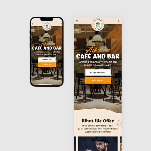 Designs | Fun, mobile friendly page redesigns for our board game cafe ...