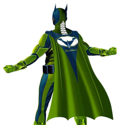 Create a superhero costume for BackMan... | Illustration or graphics ...