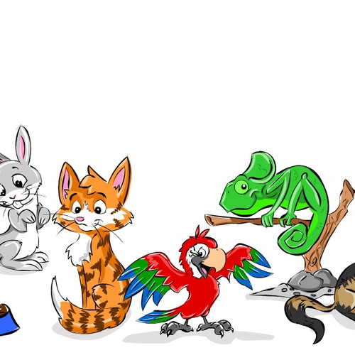 Logo with cartoon animals | Logo design contest