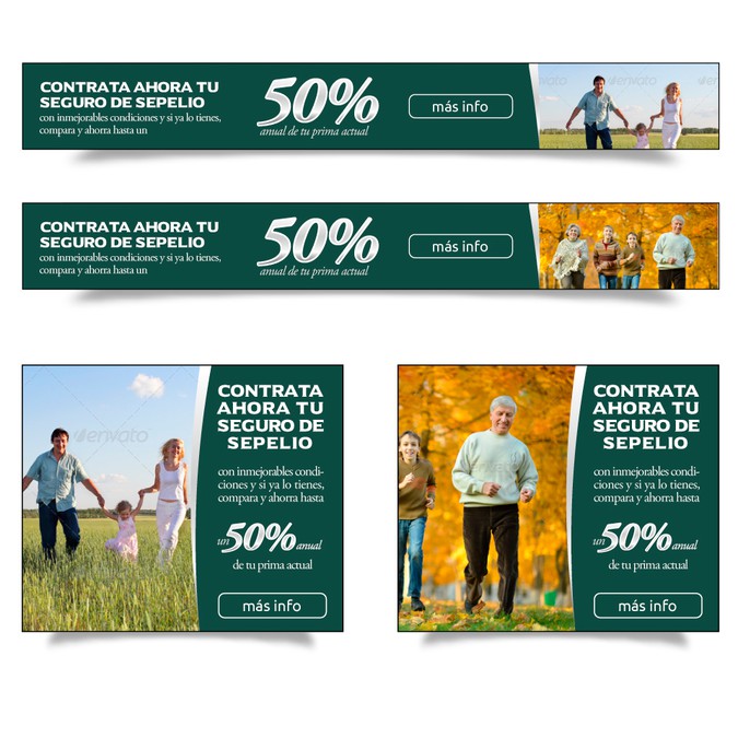 Banner creativo para vender seguros de decesos | concurso Banner ...