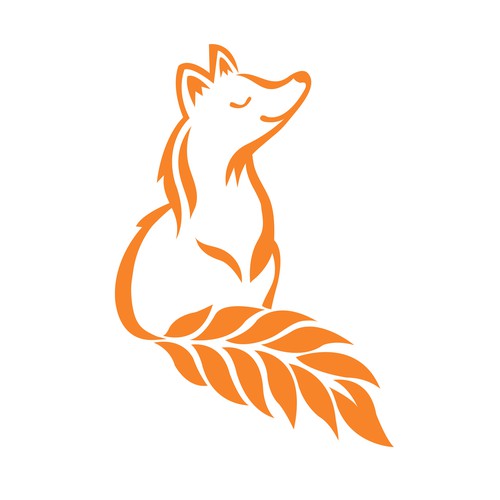 Designs | Negative Space Fox Logo for Natural Food Brand | Logo design ...