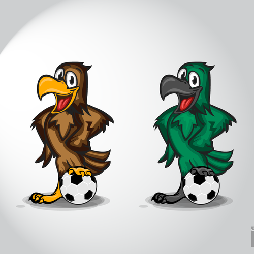 Create an Athletic Cartoon Falcon mascot for The 805 Falcon Football ...