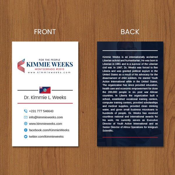 State representative business card | Business card contest | 99designs