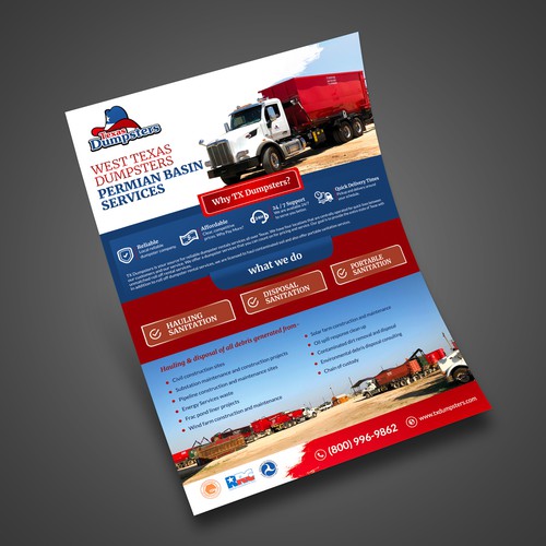 Texas Dumpsters | Postcard, flyer or print contest