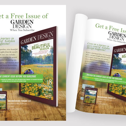 Create a very high-end lifestyle magazine ad | Postcard, flyer or print ...