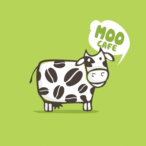 Designs | Moo Cafe wants your help to create a cute logo for our cafe ...