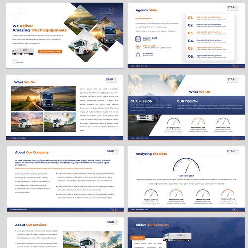 Designs | Creation model power point pour concession Volvo trucks ...